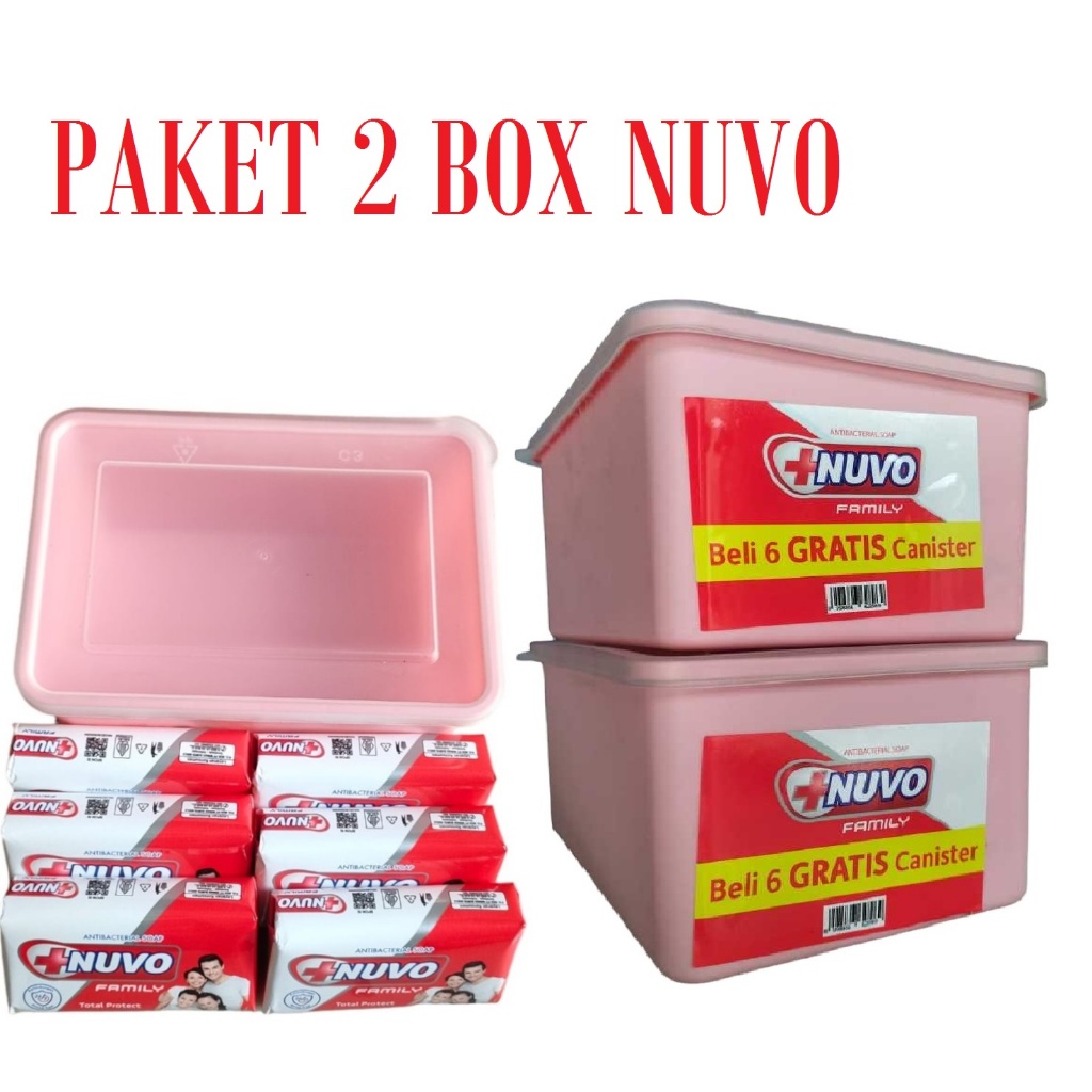 Jual (PAKET 2 BOX NUVO ) 12 PCS SABUN BATANG NUVO 72 GRAM FREE 2 ...