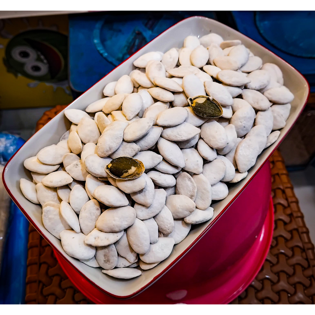 Jual KUACI BIJI LABU/KUACI PUTIH/PUMPKIN SEEDS ROASTED/KUACI PUTIH RASA ...