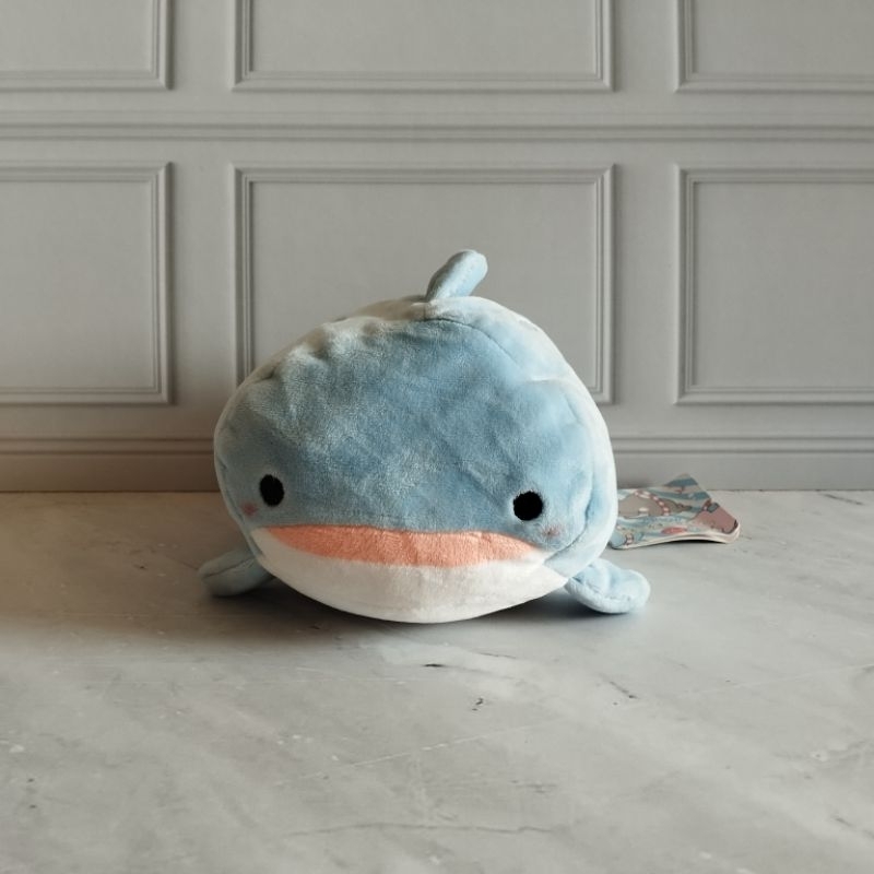 Jual Boneka Ikan Paus Biru Brand Yell Mochi Fuwa Korokoro Aquarium ...