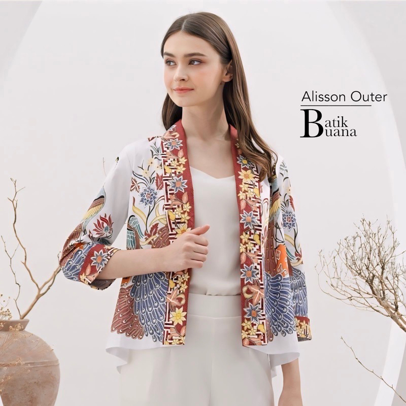 Jual Outer Batik Wanita - Alisson Outer - Blazer Batik - Batik Modern ...