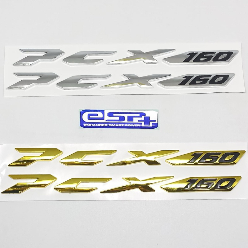 Jual emblem timbul pcx 160 logo 3D pcx 160 paket full set 4pcs free ...
