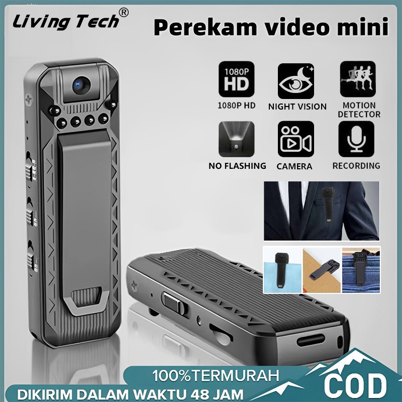 Jual Mini kamera cctv HD 1920P 180° Mini Camcorder Dash Cam Police Body ...