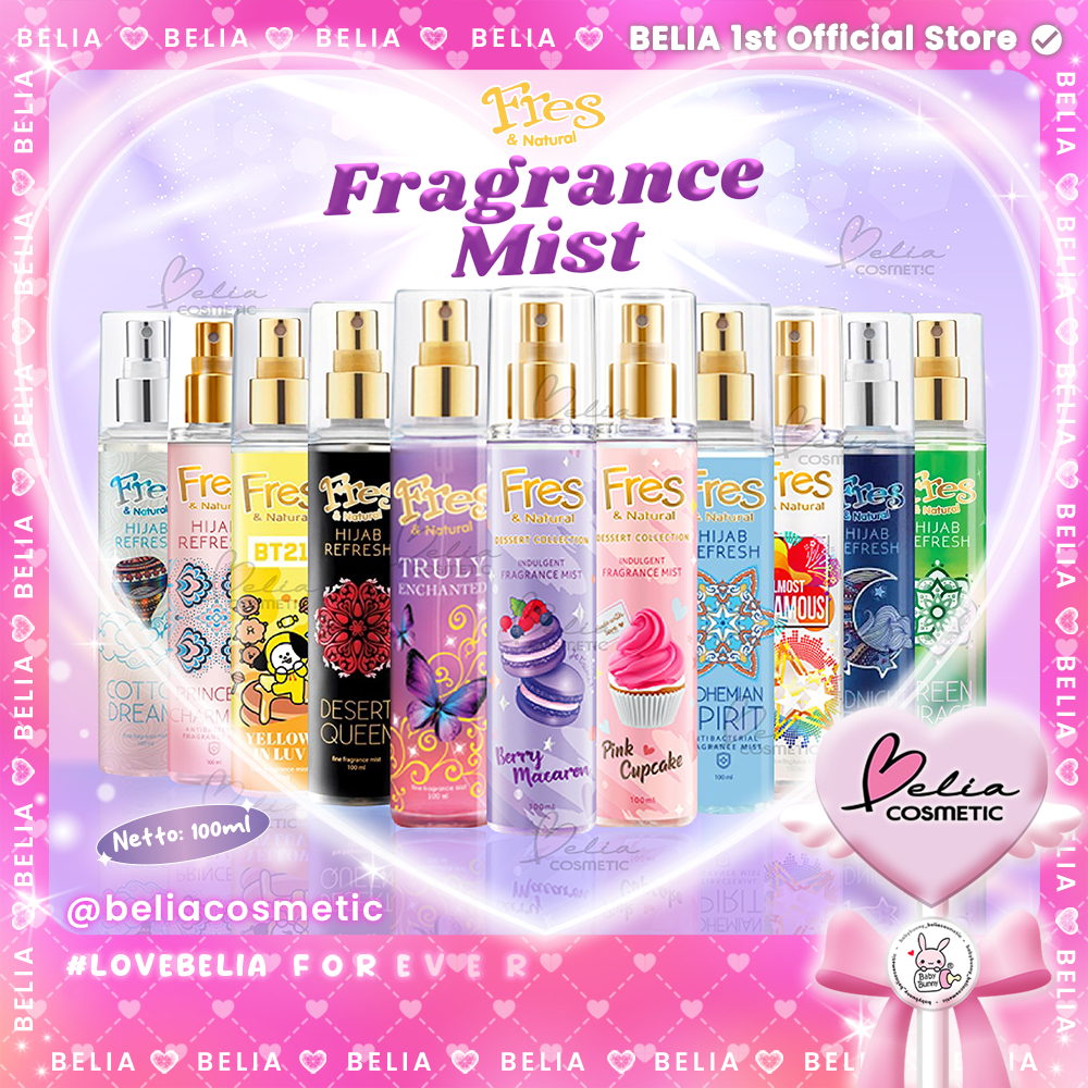 Jual ™ BELIA ™ FRES & Natural Fine Fragrance Mist 100ml | Spray Cologne ...