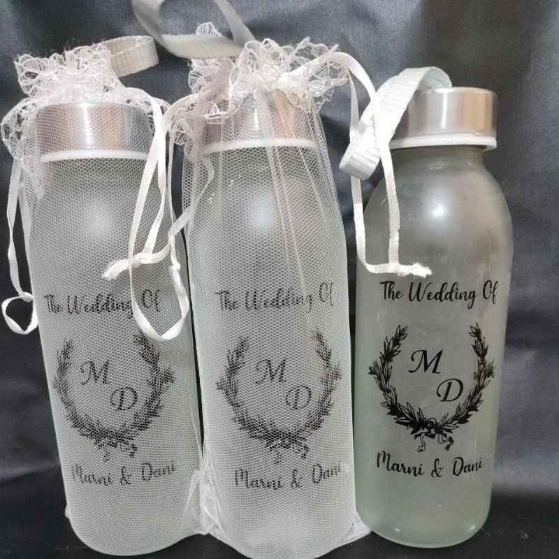 Jual Souvenir BOTOL TUMBLER KACA DOFF 420ML FREE CUSTOM SABLON NAMA ...