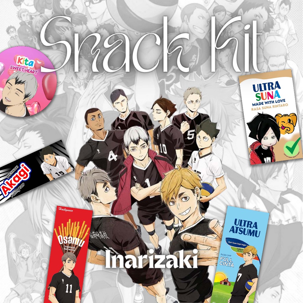 Jual INARIZAKI HAIKYUU!! SNACK KIT // ULTRA MILK, POCKY, ULTRA MIMI ...