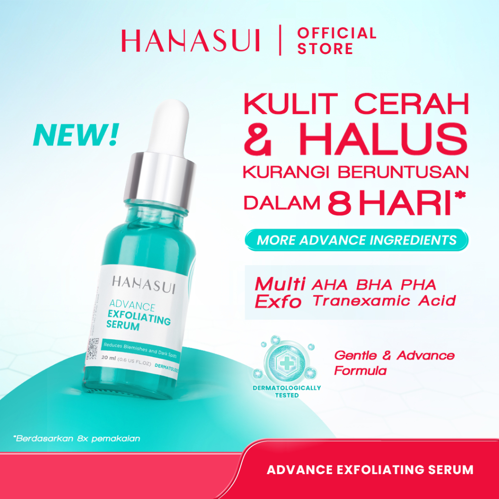 Jual HANASUI Advanced Exfoliating Serum 20 ML | Shopee Indonesia