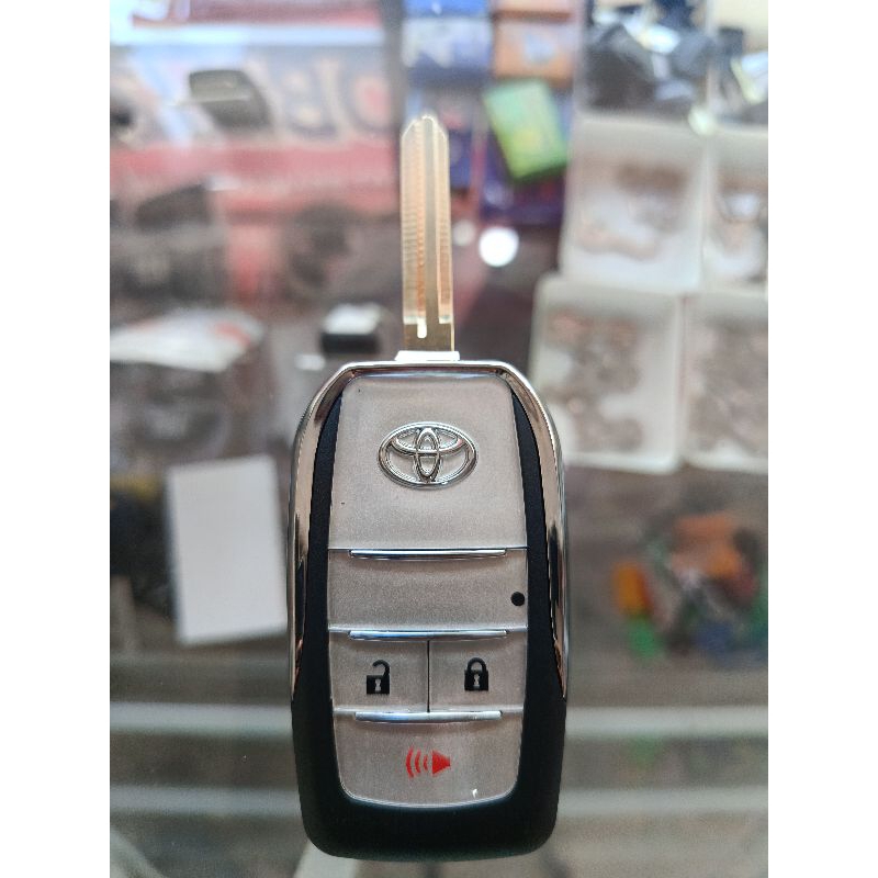 Jual casing lipat flipkey toyota innova fortuner dll. 3 tombol kualitas ...