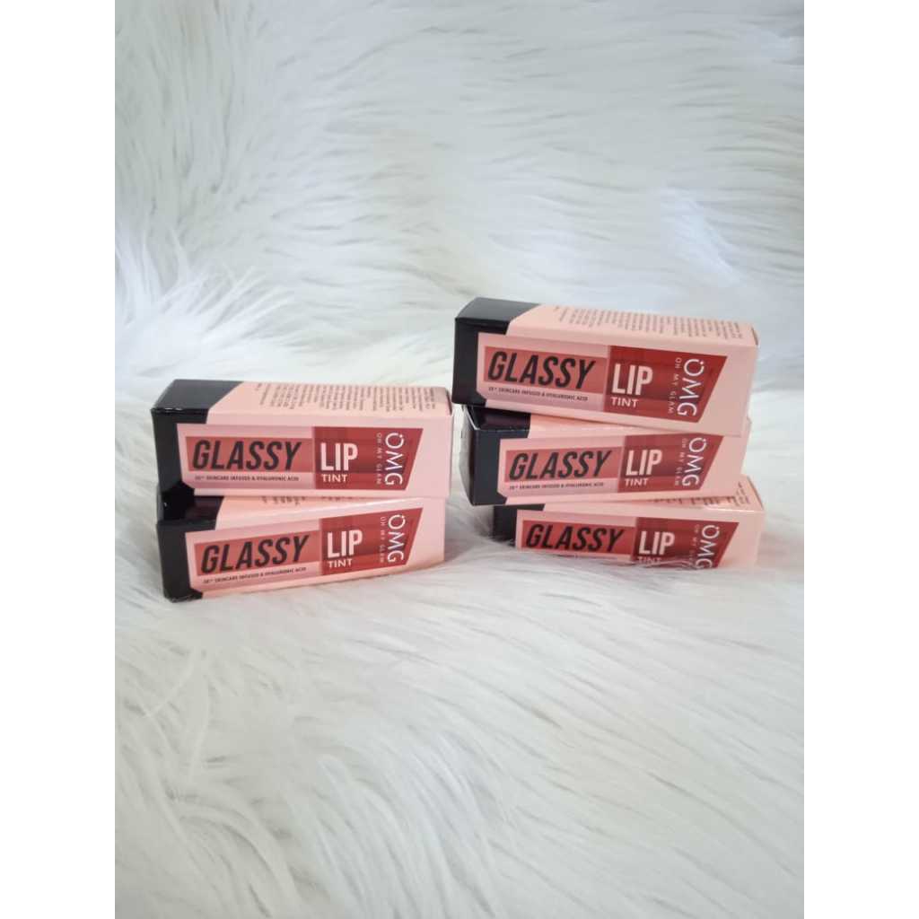 Jual OMG LIPTIN GLASSY 3X^ SKINCARE INFUSED&HYALURONIC ACID | Shopee ...