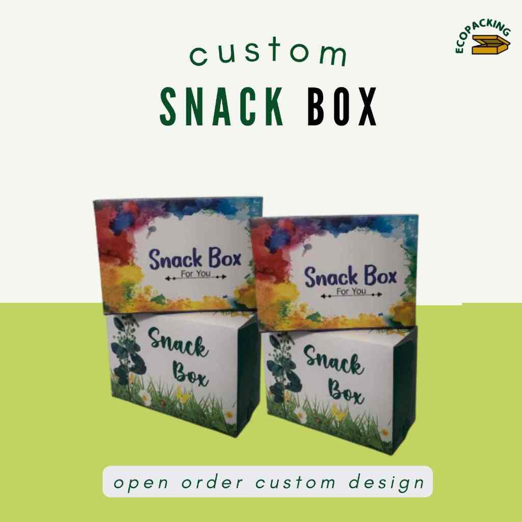 Jual CUSTOM PRINT Snack Box Food grade | Shopee Indonesia