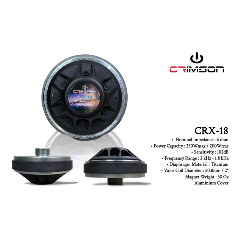 Jual DRIVER CRIMSON CRX - 18 VC 2 INCH SYSTEM DRAT ORIGINAL | Shopee Indonesia