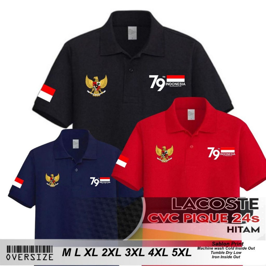 Jual KAOS POLO SHIRT INDONESIA HUT RI KE - 79 TH DIRGAHAYU REPUBLIK ...