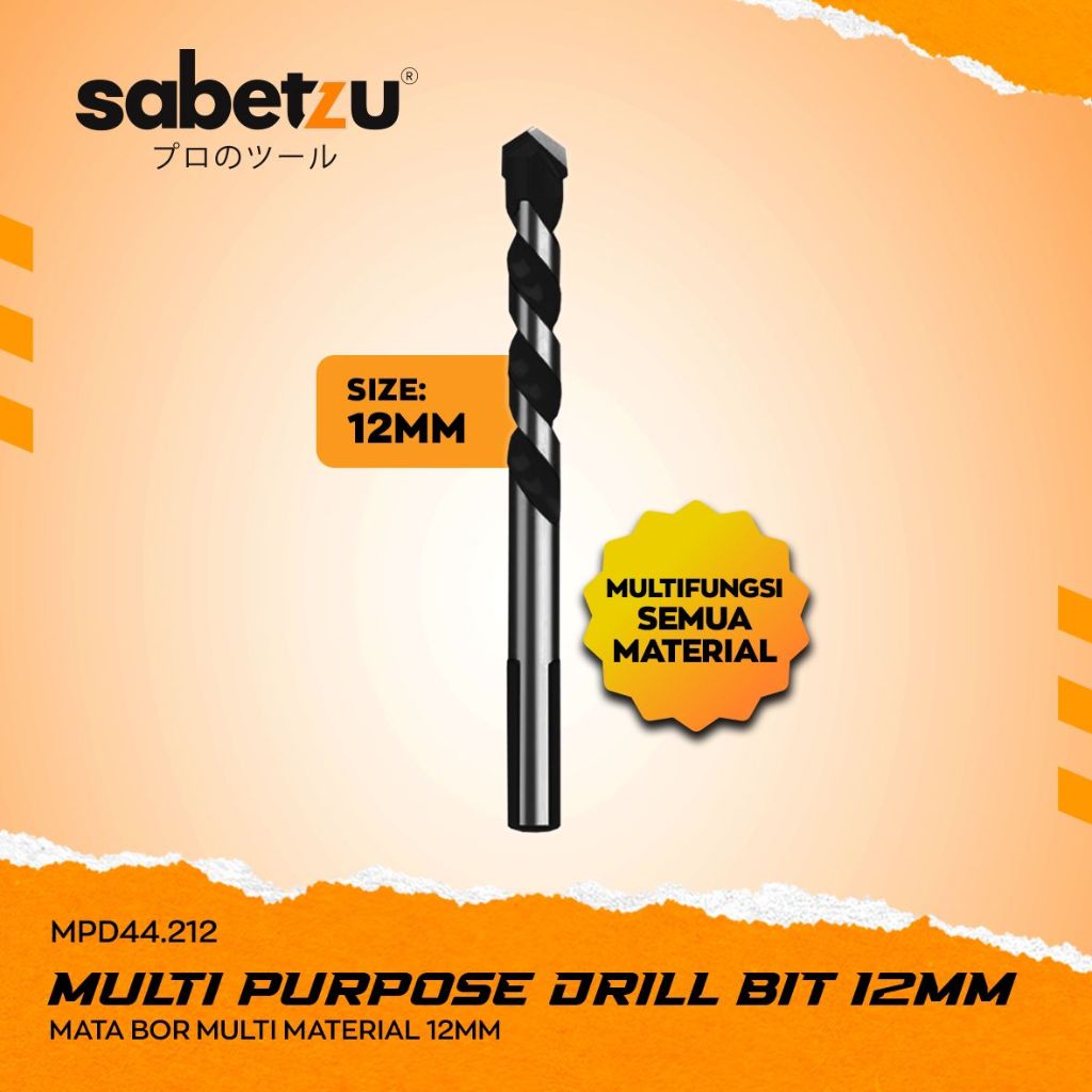 Jual SABETZU Mata Bor Multi Meterial Multi Fungsi Mata Bor 12mm Besi ...