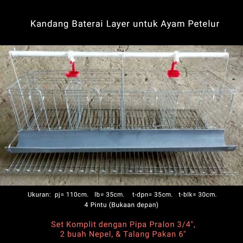 Jual Kandang Baterai Layer Untuk Ayam Petelur | Shopee Indonesia