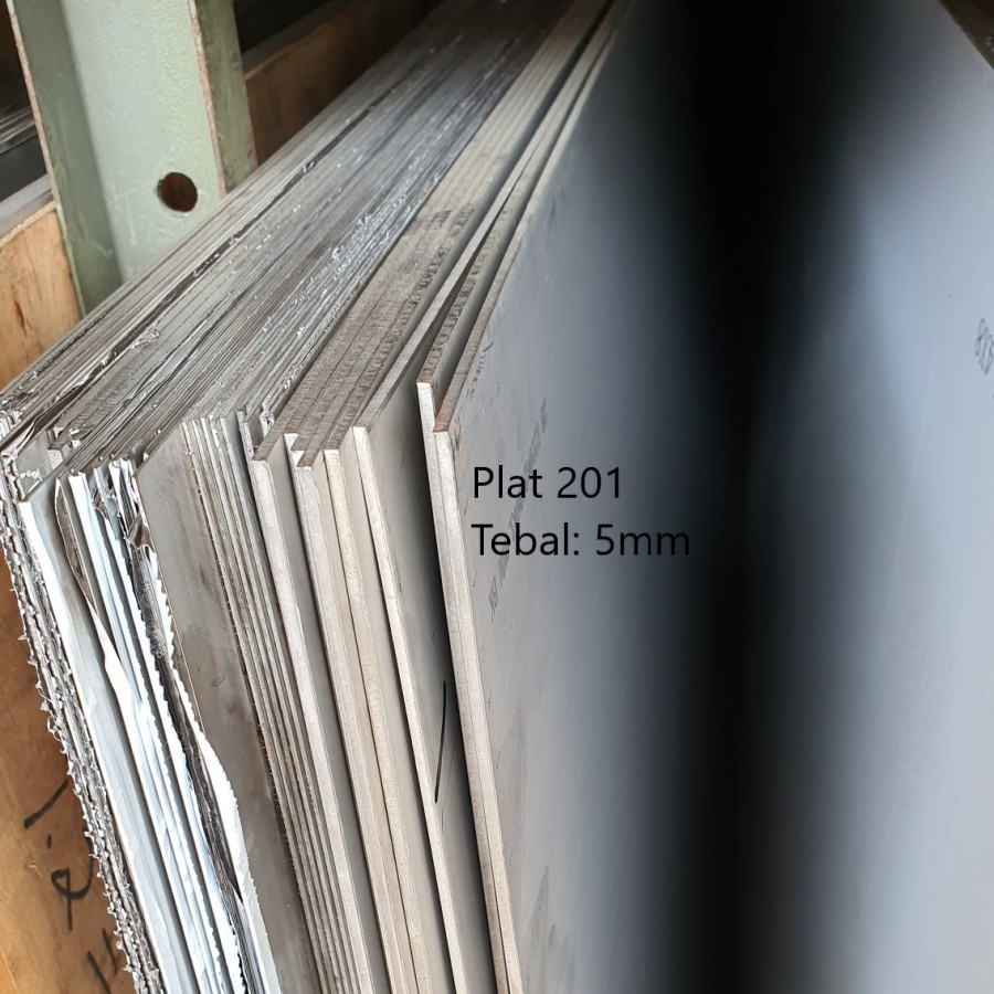 Jual Plat stainless steel tebal 5mm, SUS 201, bisa custom berbagai ...