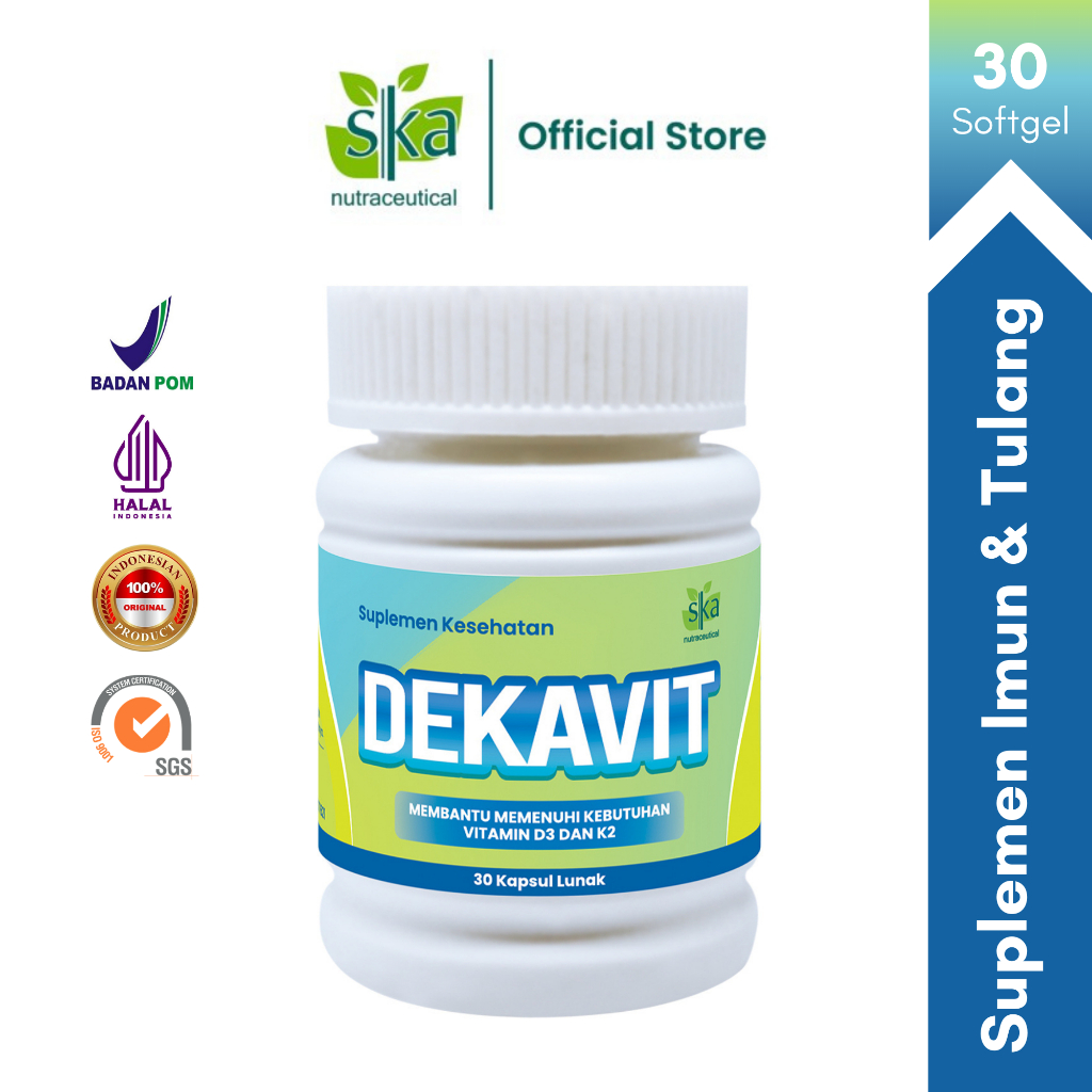 Jual DEKAVIT VITAMIN D3 K2 | SUPLEMEN KESEHATAN JANTUNG | 30 Softgel ...