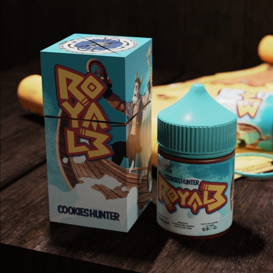 Jual ROYALE COOKIES HUNTER 60ML BY VEM JUICE X DYLAND PROS E-LIQUID ...