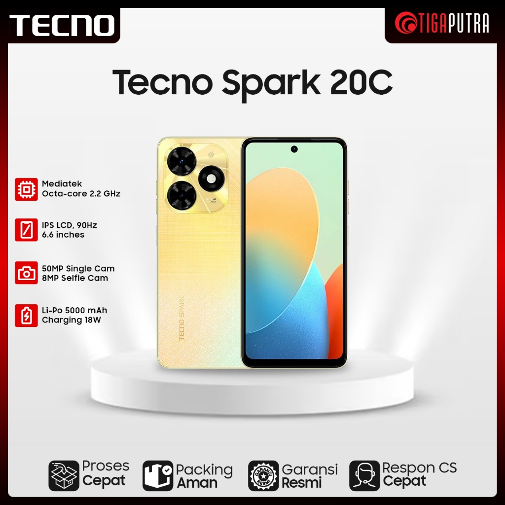 Jual Tecno Spark 20c (Ram 4GB, Rom 128GB, 90Hz Refresh Rate) | Shopee ...