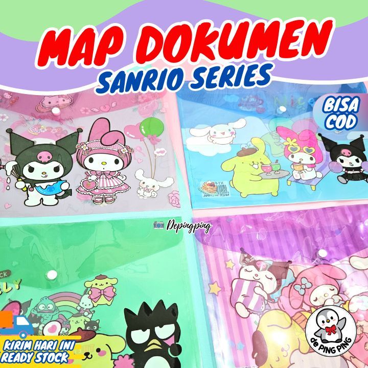 Jual Map Dokumen Sanrio/Map Sanrio/ ATK sanrio/Map Dukomen Lucu/ Tempat ...