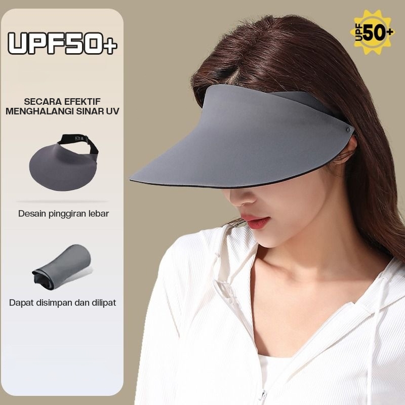 Jual RAGA Topi Lebar Topi Bolong Topi Olahraga Wanita Topi Anti-Sinar UV UPF50+ | Shopee Indonesia