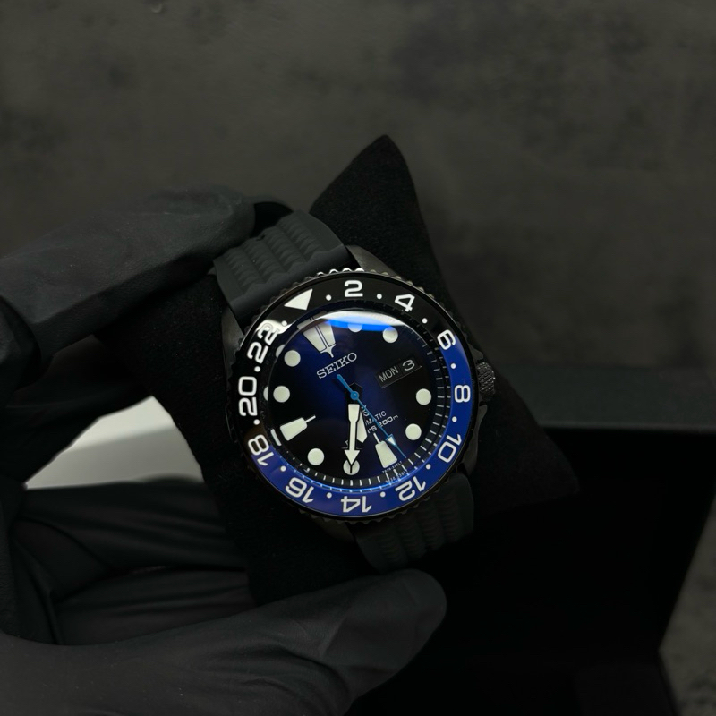 Jual Jam Tangan Seiko Mod SKX Batman Prospex Divers Watch NH36 ...