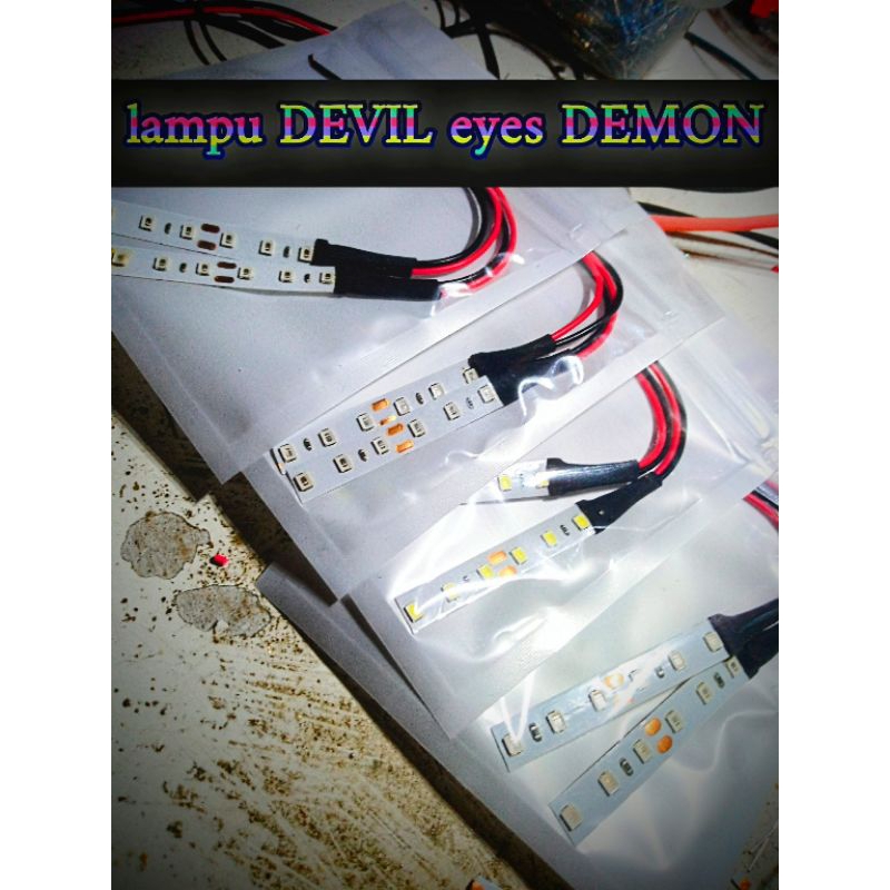 Jual LAMPU DEVIL EYES DEMON 6 MATA UNTUK SEMUA MOTOR | Shopee Indonesia