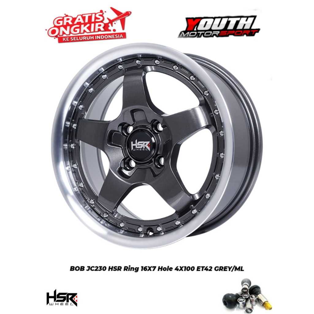 Jual VELG R16 HSR BOB FOR HONDA JAZZ,MOBILIO,VIOS,HONDA FREED,SIGRA ...