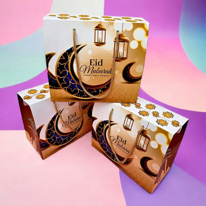 Jual Kotak Hampers Lebaran / Box Hampers Idul Fitri / Gable Box Lebaran ...