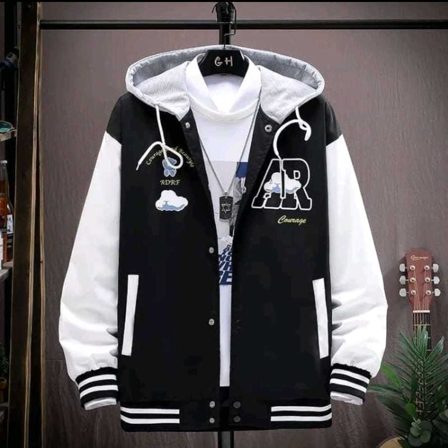 Jual JAKET BASEBALL HOODIE OVERSIZE - AR CLOUD JAKET BASEBALL VARSITY ...
