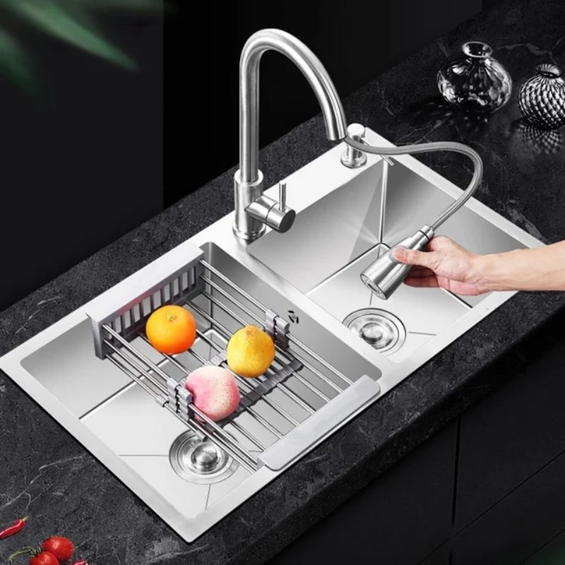 Jual KITCHEN SINK 8245 / Wastafel Bak Cuci Piring 2 Lubang Tebal ...