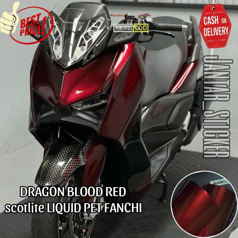 Jual Sticker Scotlite Liquid Dragon Blood Red Fanchi Pet Premium Stiker ...