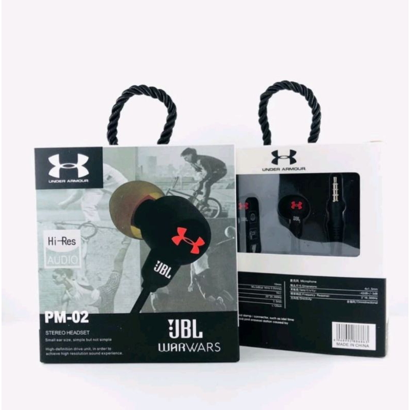 Jual Headset PM02 Hf super bass | Audio Music hitam | Shopee Indonesia