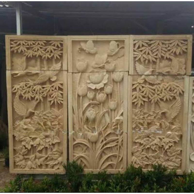 Jual BATU ALAM RELIEF HIASAN DINDING PARAS JOGJA BATU UKIR TEMPEL ...