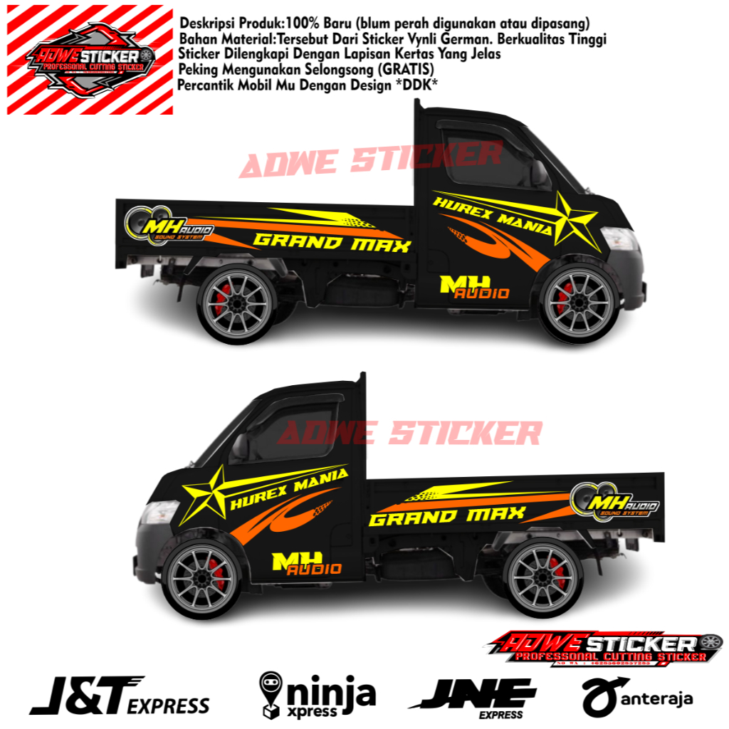 Jual cutting sticker mobil pick up grand max carry futura APV desain ...