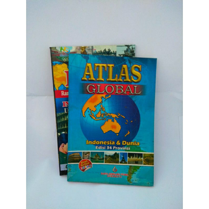 Jual Buku Atlas 34 Provinsi Indonesia/Buku Atlas Indonesia Dan Dunia / Buku Wawasan Nusantara ...