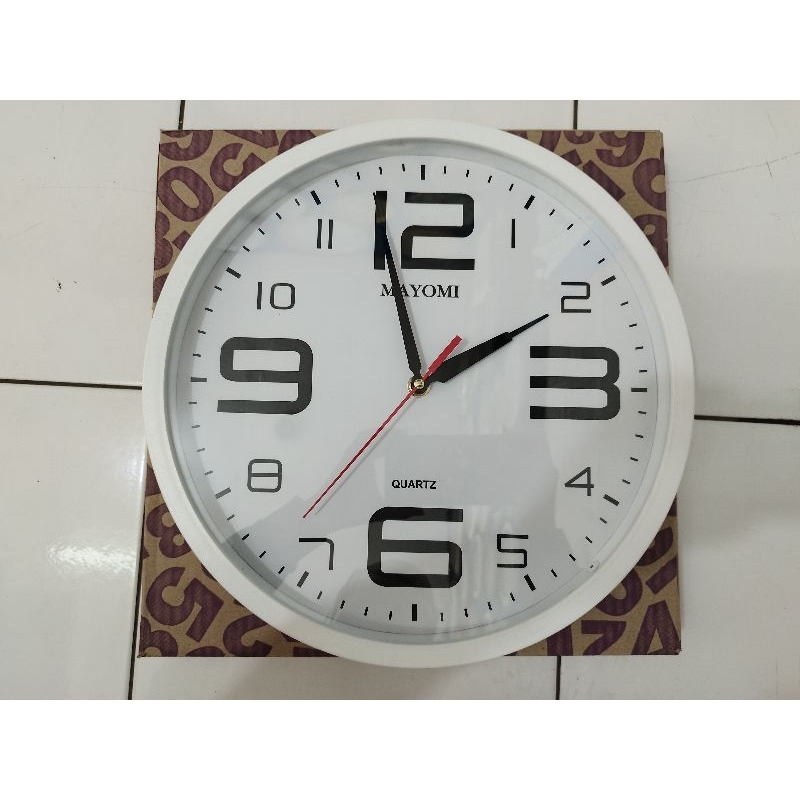 Jual Jam Dinding Mayomi Diameter 30cm/Jam Dinding Rumah/ jam dinding ...
