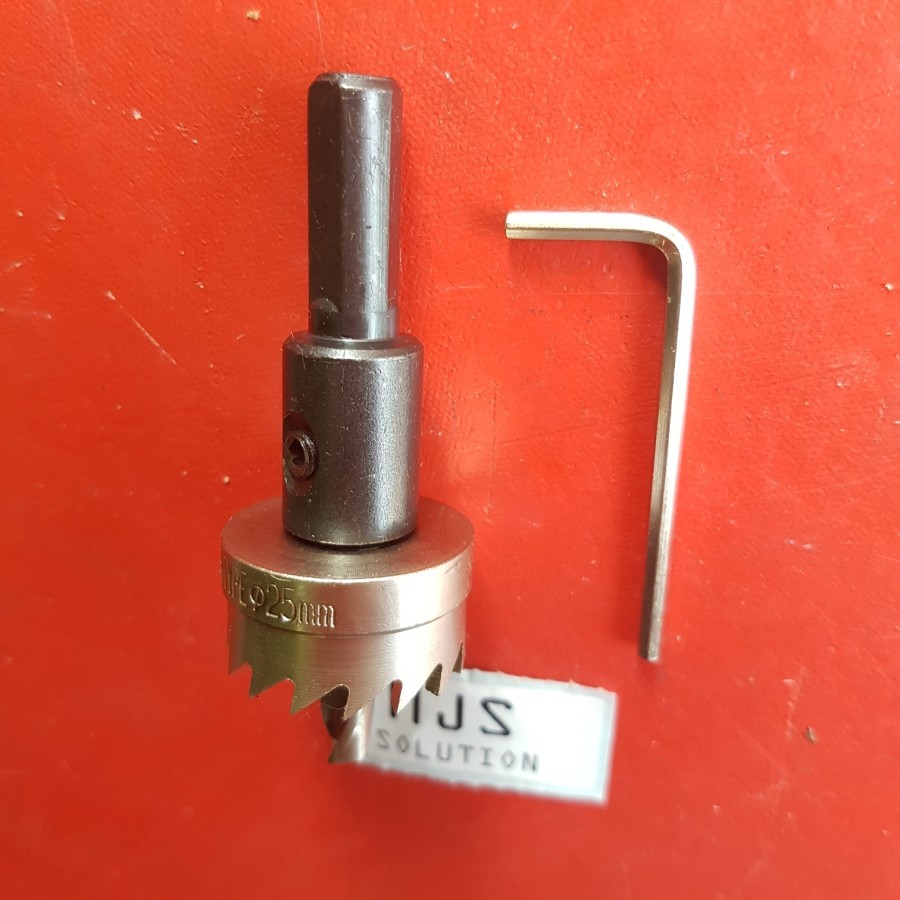 Jual HOLE SAW BESI 25 MM MATA BOR LUBANG KAYU BESI METAL TRIPLEK ...