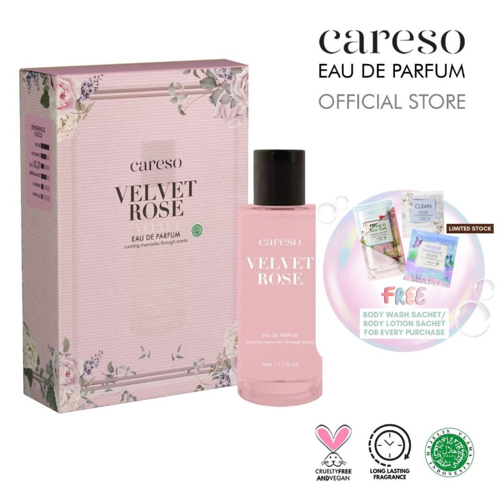 Jual CARESO - Velvet Rose EDP - 50ML | Shopee Indonesia