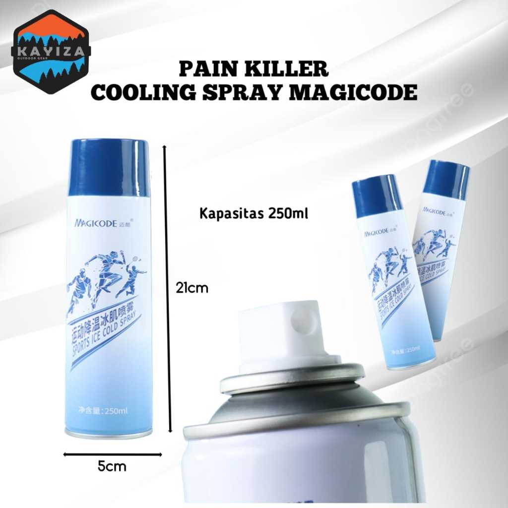 Jual Magicode semprotan pereda nyeri pain killer cooling spray 250 ml - semprotan pereda nyeri ...