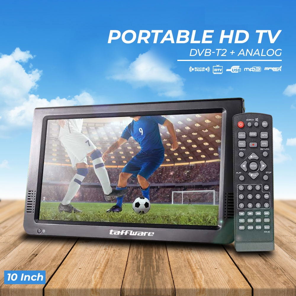 Jual Portable TV Monitor 10 Inch DVB-T2 dan Analog HDMI AV Layar Besar ...