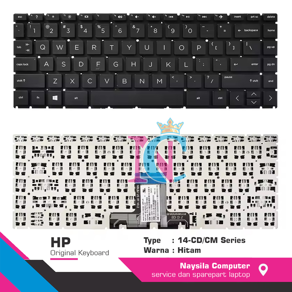 Jual Keyboard HP 14-CK 14-CD 14-CM 14-DG 14-CE 14-DQ 14s-DQ 240 G7 245 ...