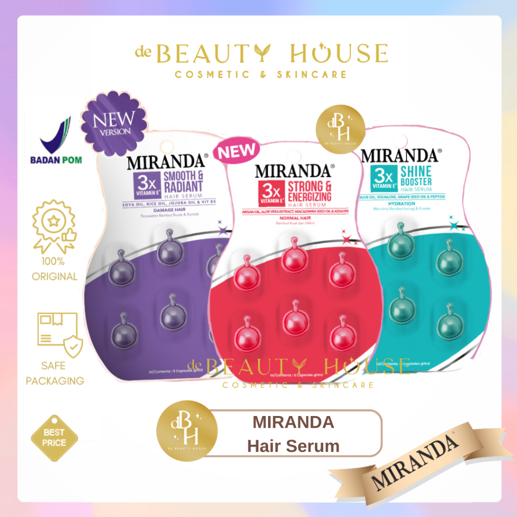 Jual MIRANDA Hair Serum 6x1ml series | Shopee Indonesia