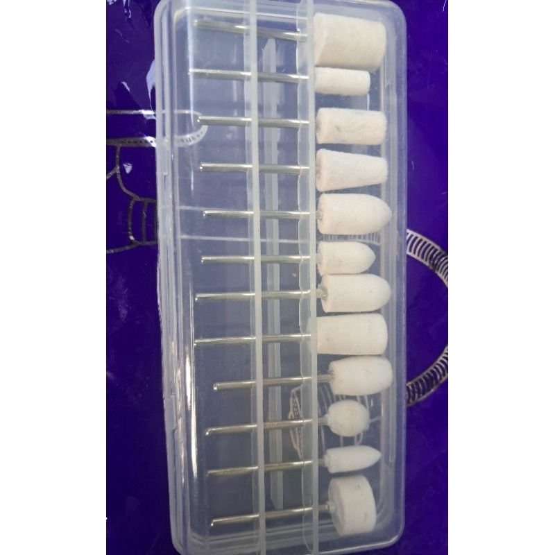 Jual Wool poles set 12pcs mini gerinda MOUNTED FELT WOOL solid ...