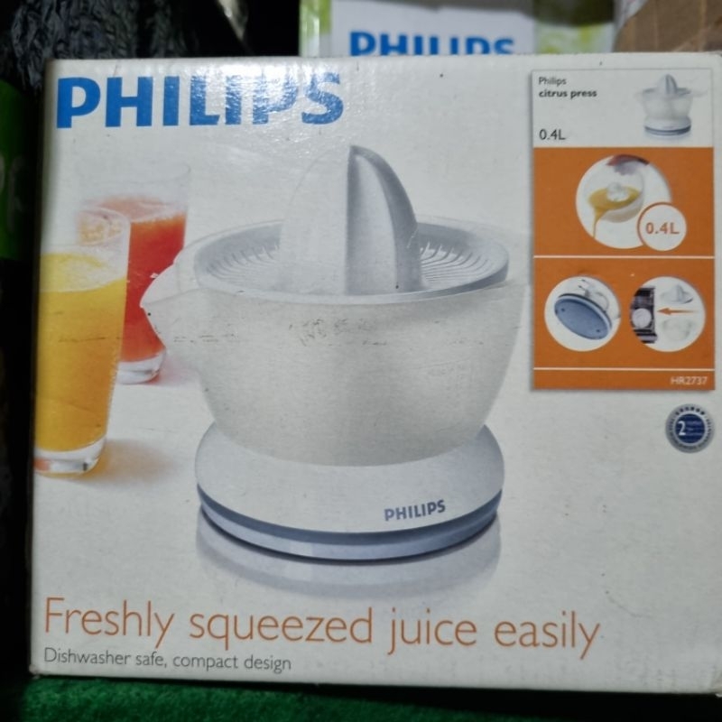 Jual PERESAN PERASAN JERUK PHILIPS HR 2737 / 00 N CITRUS PRESS 0,5 ...