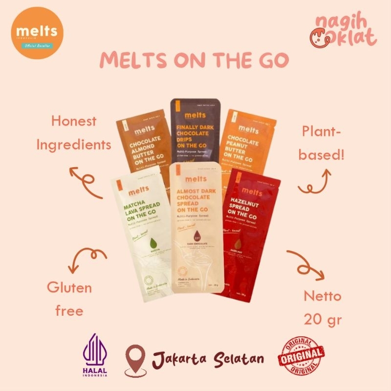 Jual MELTS On The Go Satuan - Selai Sachet Untuk Roti Travel Size ...