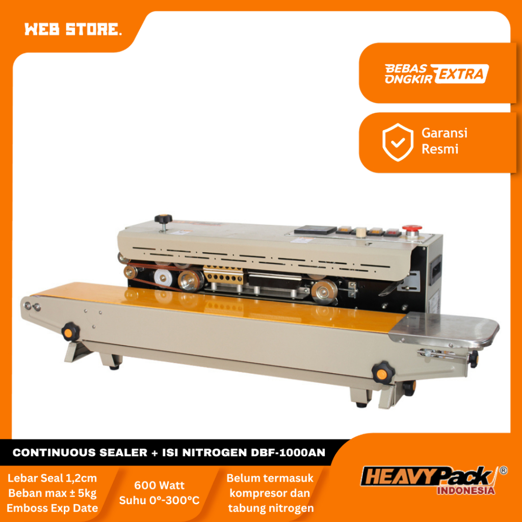 Jual Mesin Press Sealer Segel Plastik Kemasan Isi Gas Nitrogen DBF ...