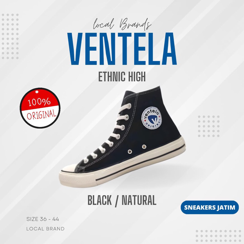 Jual Ventela Ethnic Black Natural High [ Original 100% ] | Shopee Indonesia