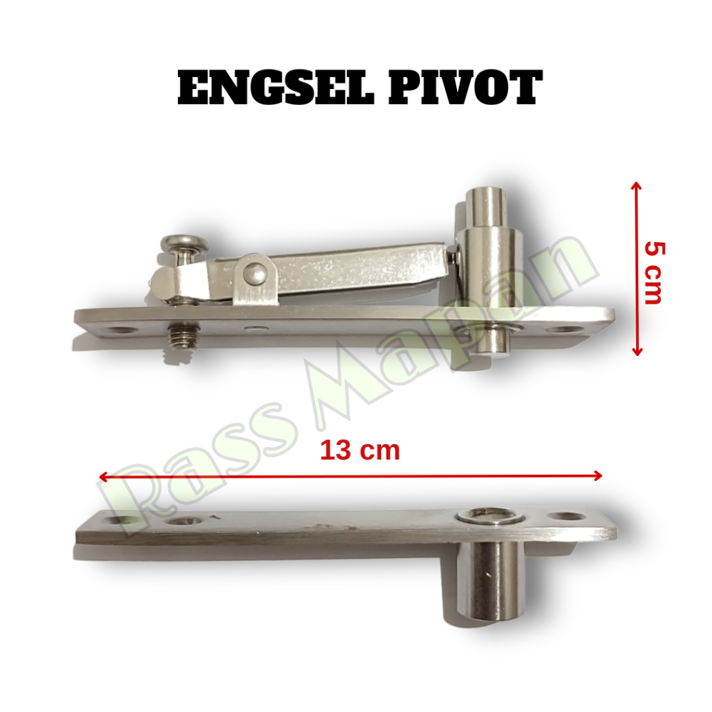 Jual 1 PASANG Engsel Pivot putar Pintu Lemari Mebel SS Besar Kecil ...