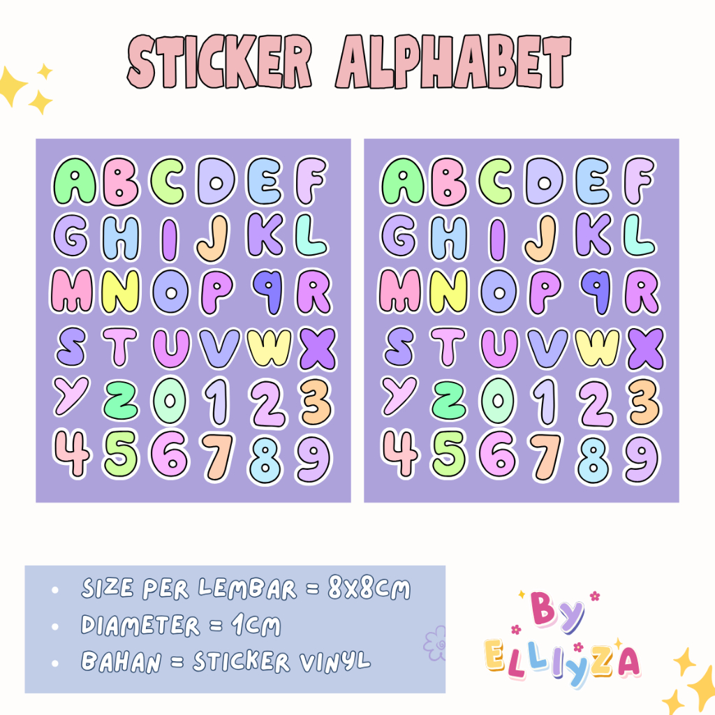 Jual STICKER ALPHABET | Shopee Indonesia