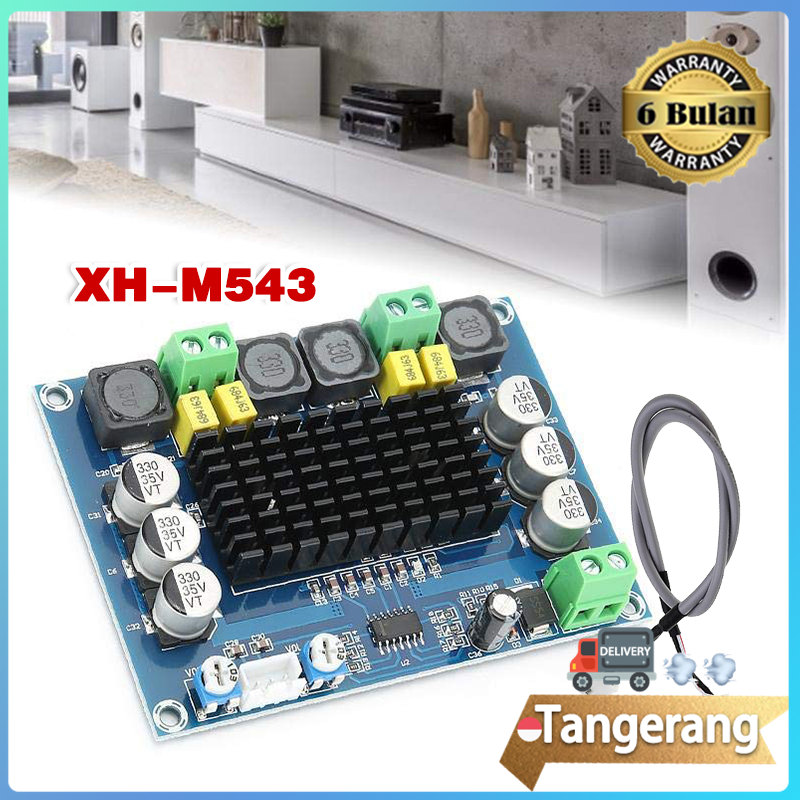 Jual XH-M543 Audio Power Amplifier IC 32P Stereo High Power TPA3116D2 Class D 12-24V DC 2x120W ...