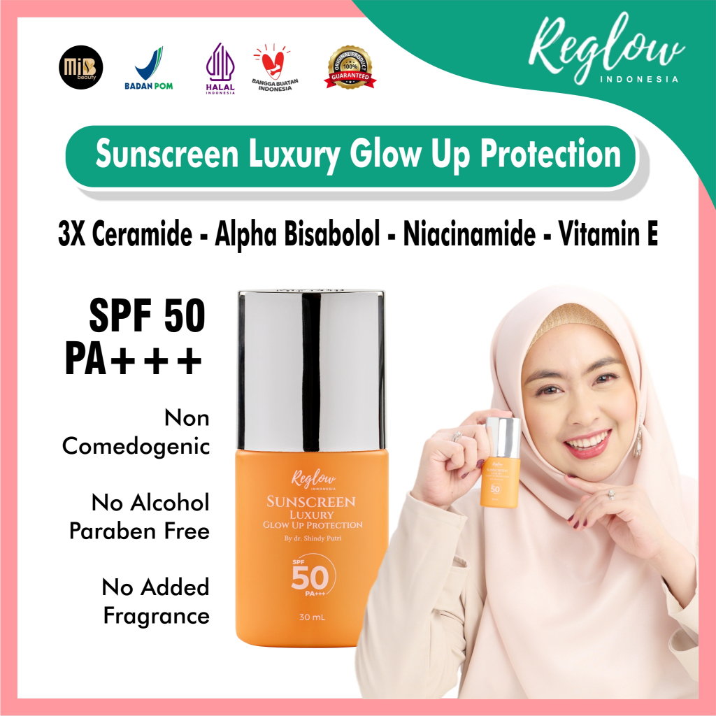 Jual Reglow Sunscreen Luxury Glow Up Protection | Sun Blok | UVB UVA ...